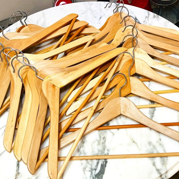 Vintage | Storage & Organization | Vtg Wood Clothes Hangers | Poshmark